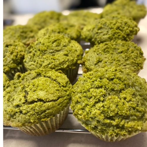 Mouthwatering Matcha Muffins with Matcha Streusel - PrettyPastelitos