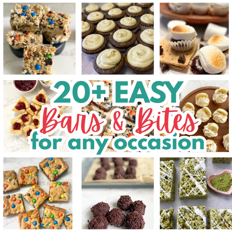 20+ Easy Dessert Bars & Bites Anyone Can Make - PrettyPastelitos